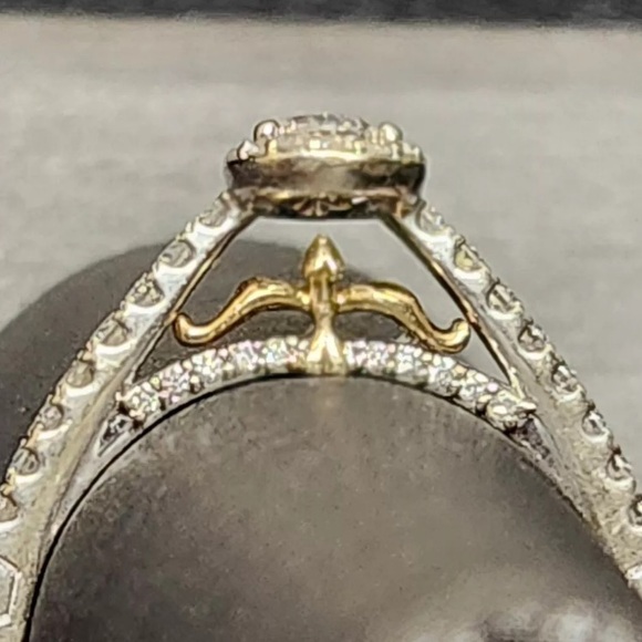 Zales | Jewelry | Enchanted Disney 4k Wgold Pear Diamond Halo Princess ...